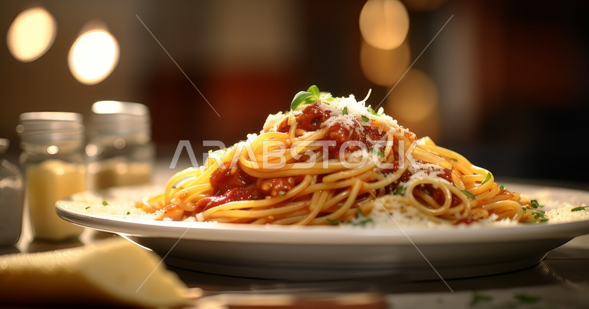 A delicious pasta meal, fast food restaurants, a plate of spaghetti ...