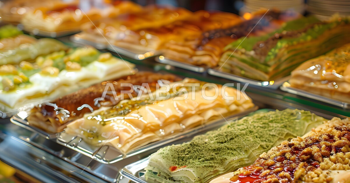 Delicious baklava pieces, warm hospitality in the Kingdom of Saudi ...