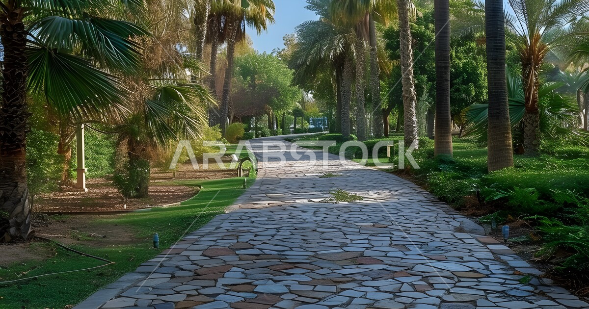 Date production farms, fruitful palm tree fields in the Kingdom of ...