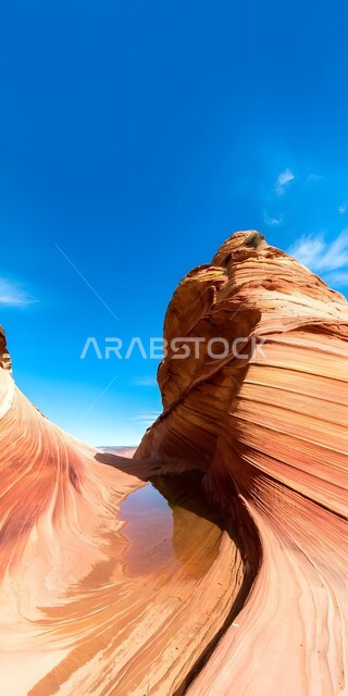 Landscapes in the desert environment, terrains, formations and rock ...