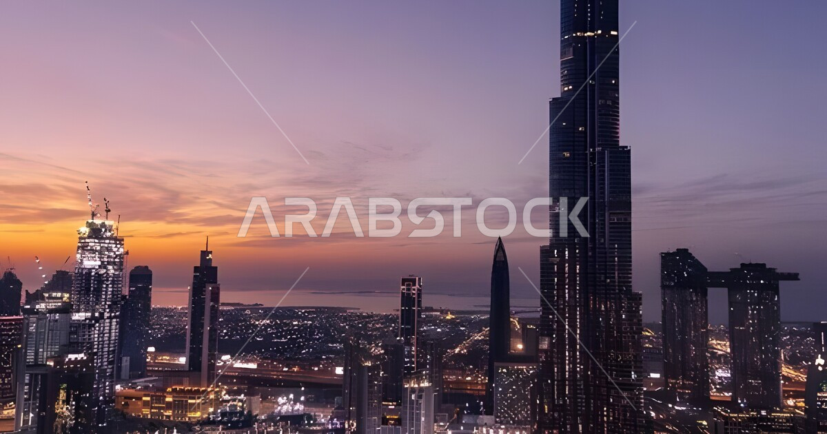Famous tourist attractions in the United Arab Emirates, work on the ...