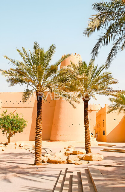 Interest in planting green palm trees, constructed castles, palaces ...