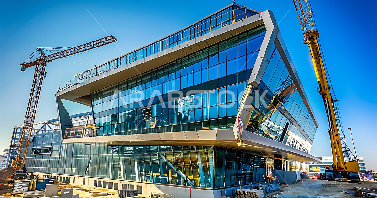 Building the main façade and implementing the reconstruction plan by ...