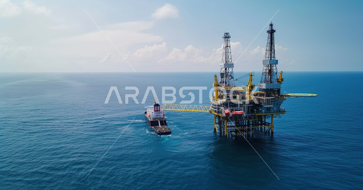 Extraction and export of underground resources, oil refinery for ...
