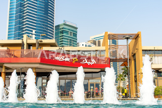 The exterior facade of the new branch of Al Baik Saudi Restaurant in ...