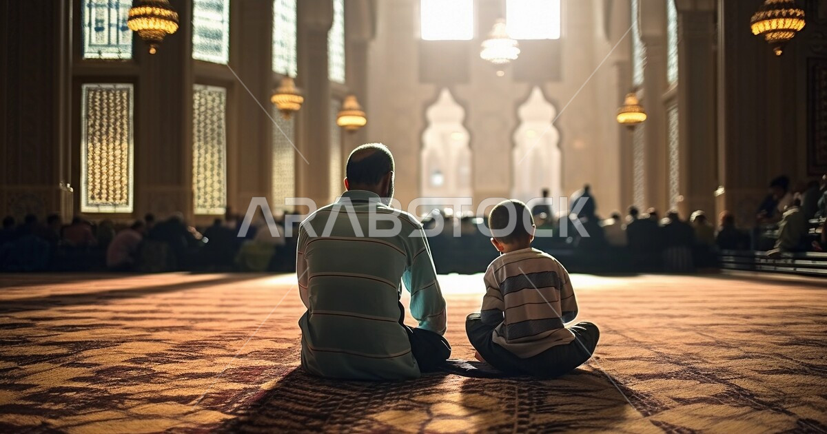 Islamic religious sessions, recitation and memorization of the Holy ...