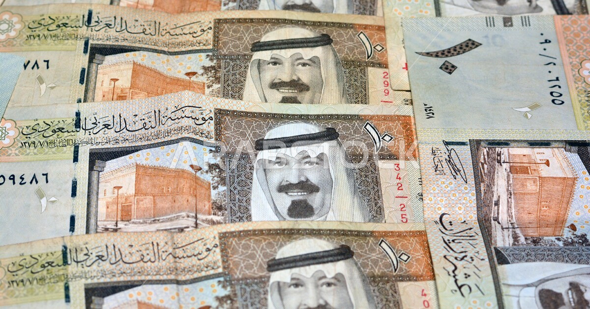 Money and banknotes in circulation, finance and financial investment ...