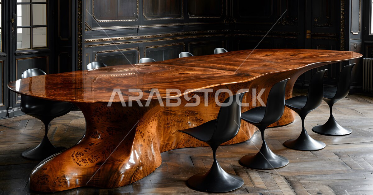 ديكورات داخلية حديثة لغرفة طعام، غرف معيشة بتصاميم عصرية فاخرة، طاولة ...