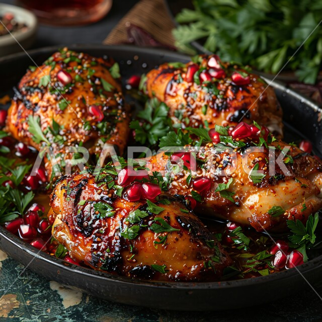 Delicious oriental cuisine, food presentation arts in Saudi Arabia ...