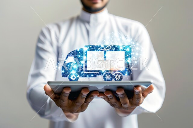 Customer service, e-commerce concept, technological development in ...