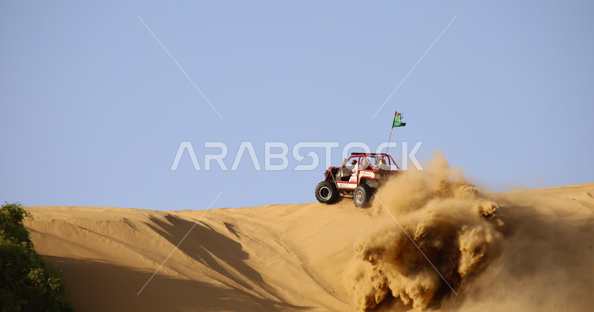 Adventures by four-wheel drive vehicle in the deserts of the Kingdom ...