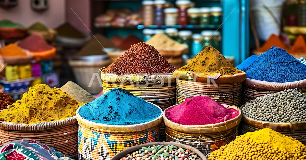 Agricultural crops and local Saudi national products, natural flavors ...