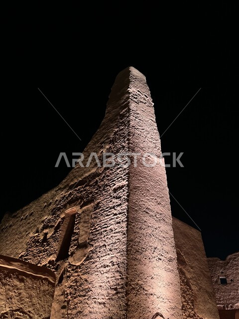 Ancient historical places, traditional mud houses, Arab-Islamic ...