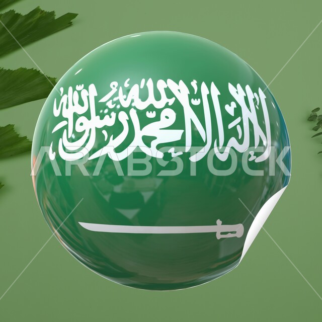 Saudi Arabia flag poster, day of glory, pride and dignity, celebration ...