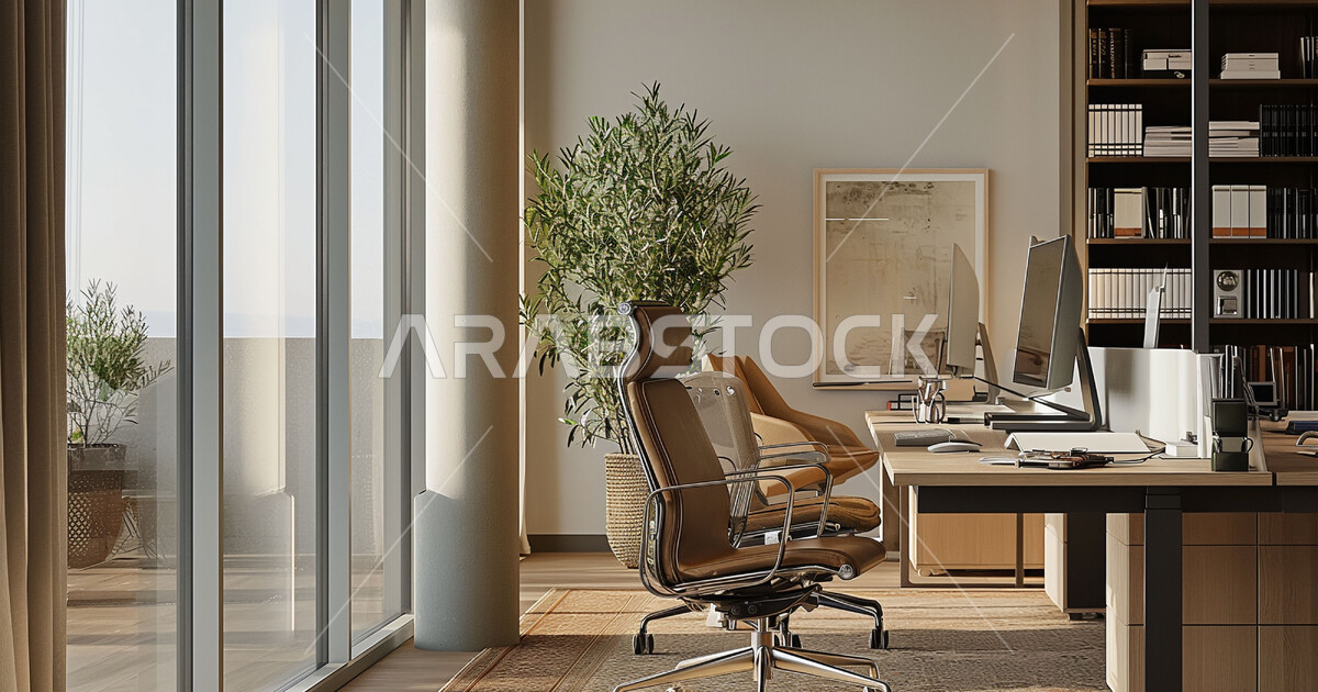 التصميم الحديث للمكاتب في الشركات السعودية، غرف مكتبية بتصاميم وديكورات ...