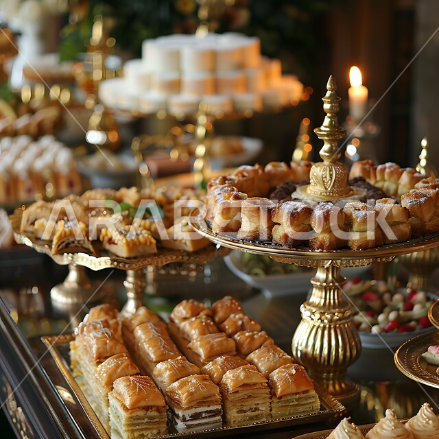 The art of presenting desserts in Arab restaurants, hospitality for ...