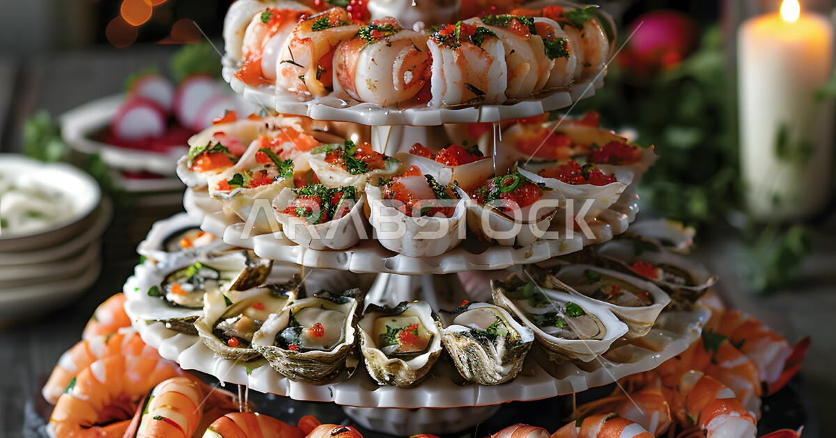 Seafood Tower for a Festive Gathering - Photo #198079 - Stock Photos ...