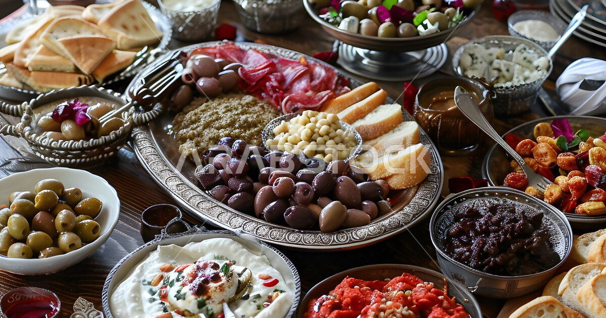 Oriental food recipes, a picture of a table full of different types and ...