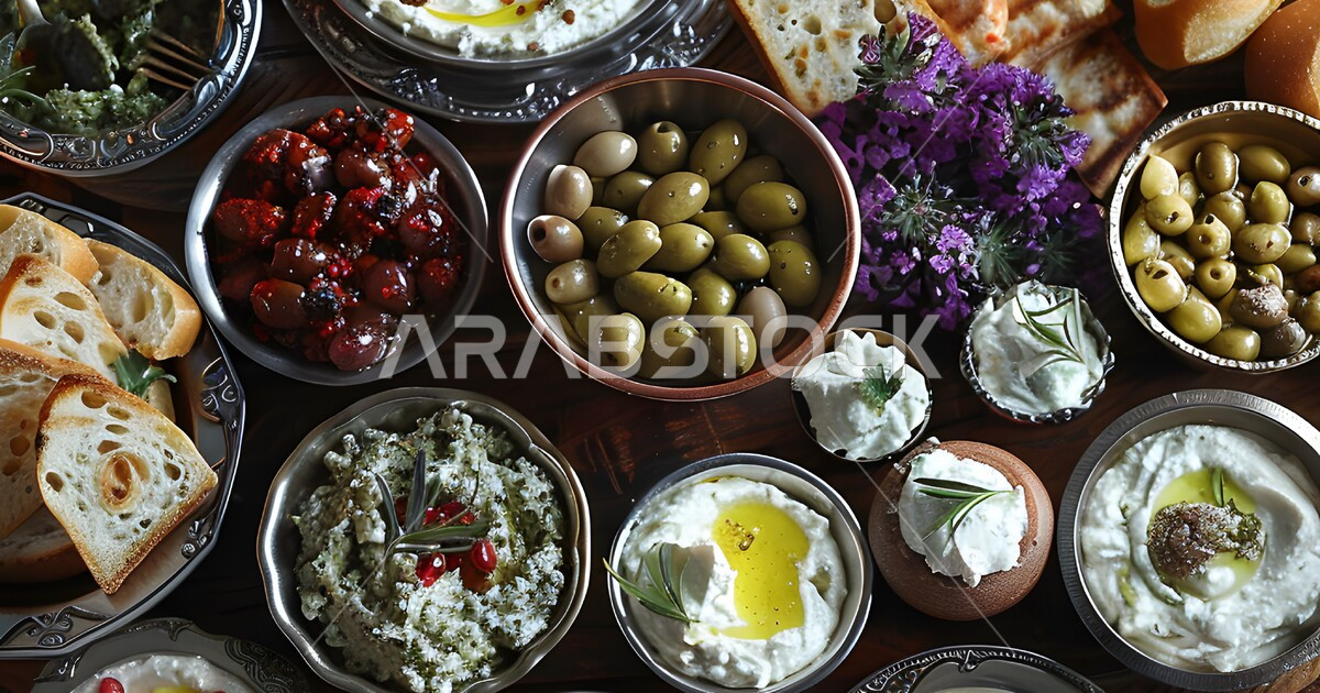 Oriental food recipes, a picture of a table full of different types and ...