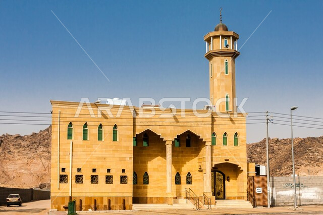 The new mosque in Al-Naqaba in the Kingdom of Saudi Arabia, places of ...