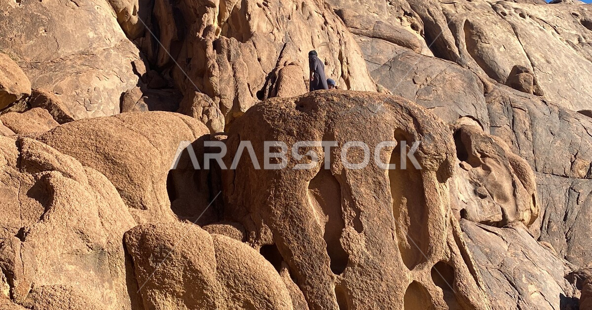 Natural rock formations and formations in Al-Ula Governorate in the ...