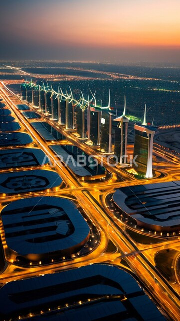 Development of electricity generation infrastructure, concept of using ...