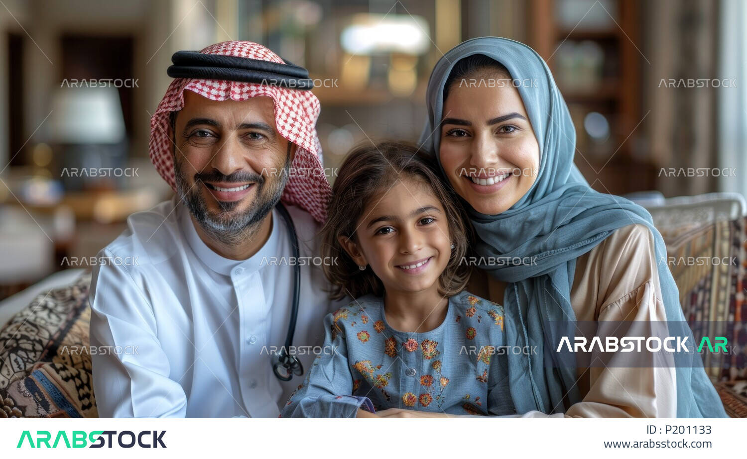 Maintaining family cohesion, a Saudi Arabian Gulf family looking at the ...