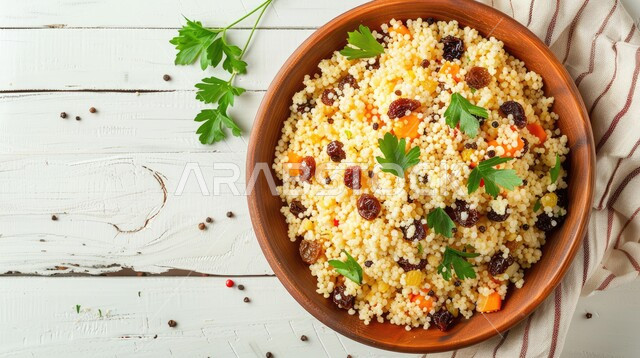 Traditional Arabic Food and Dishes, Close-up of a plate of cooked ...