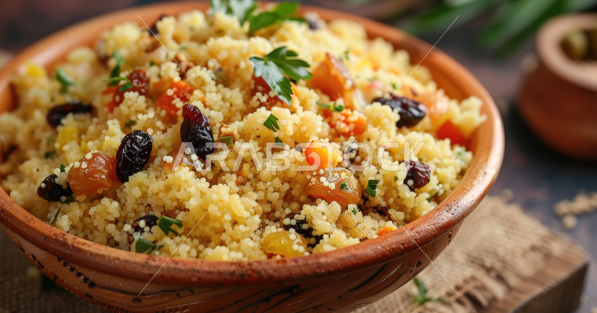 Traditional Arabic Food and Dishes, Close-up of a plate of cooked ...