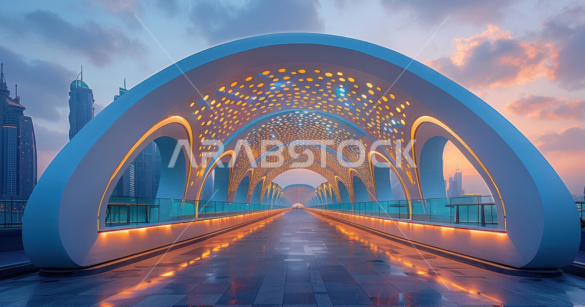 Modern architectural engineering art of bridges in the Kingdom, Saudi ...