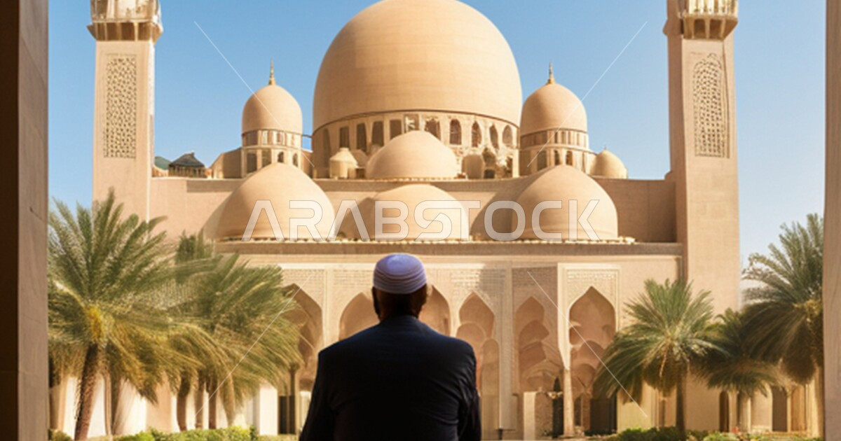 The concept of worship and getting closer to God, a picture from the ...