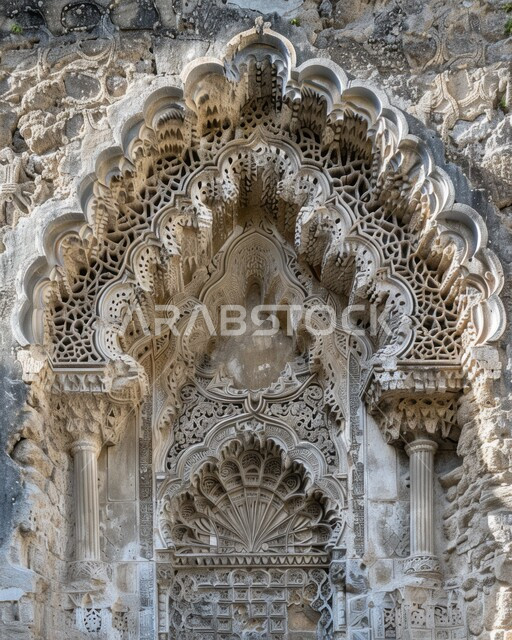 Islamic religious designs and decorations, modern architectural art ...