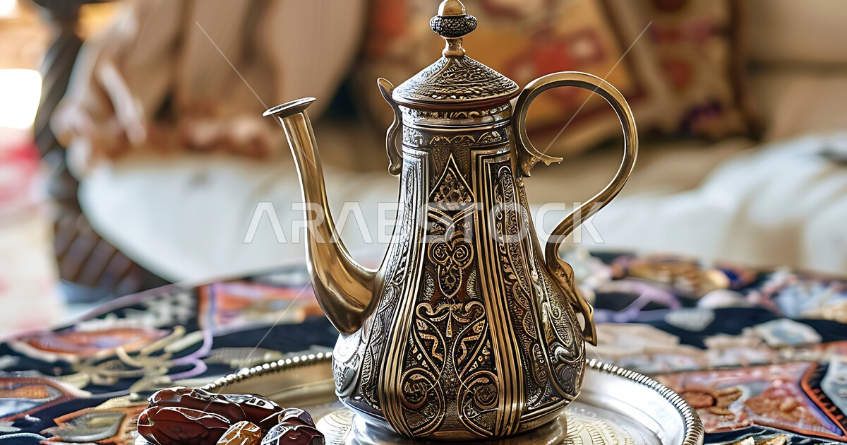 The concept of authentic Arab hospitality, providing hot drinks to ...