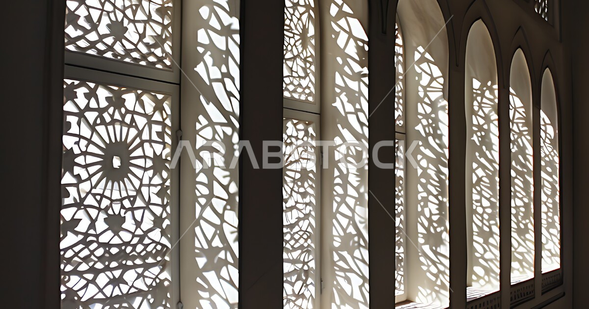 Architectural arts and designs in the Islamic style, luxurious interior ...