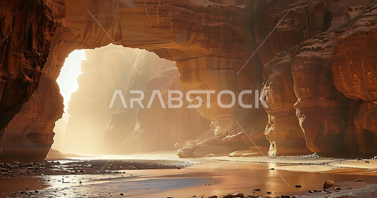 Mountains and rock formations in AlUla Governorate, rock formations in ...