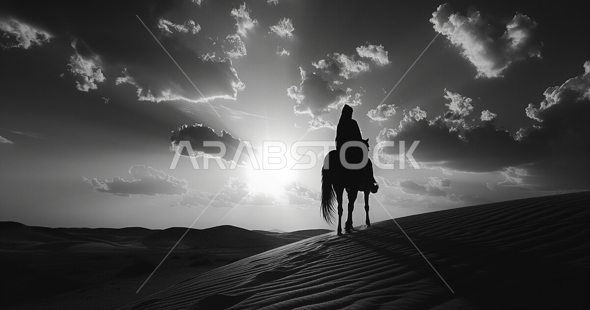 Desert horse riding activities and events, wandering in the desert ...