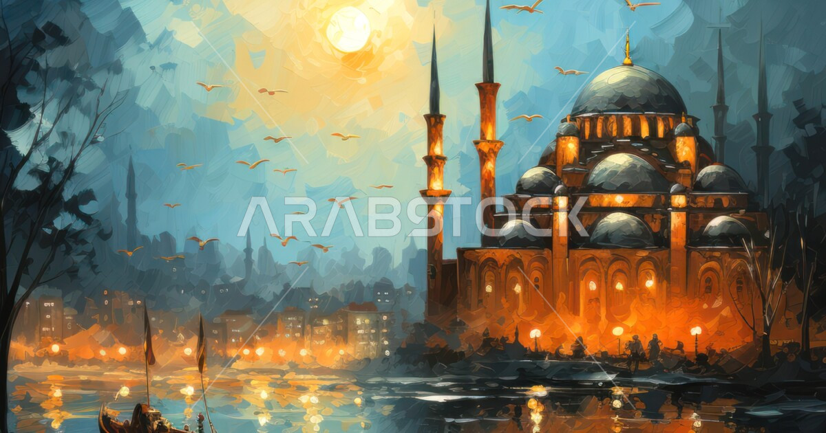 Islamic architectural art of mosques in Saudi Arabia, distinctive ...