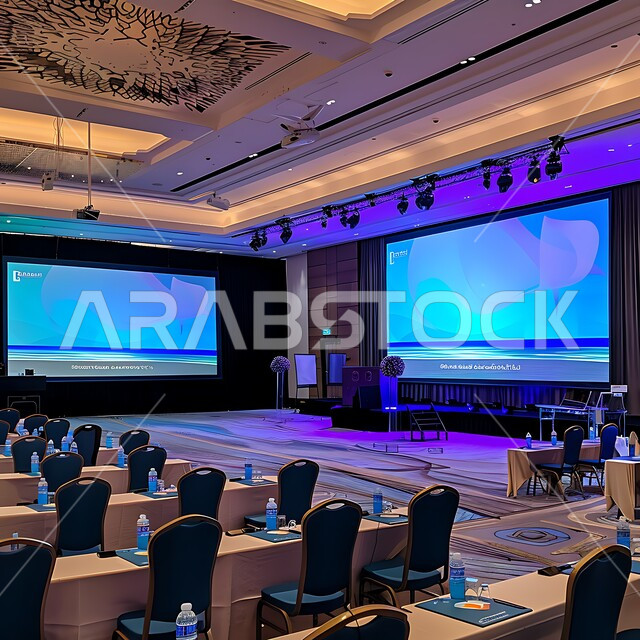Cultural entertainment events and exhibitions, conference hall equipped ...
