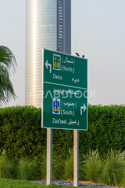 Roads and Transport in the United Arab Emirates, Use of road signs on ...