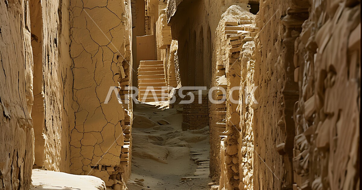 Ancient architecture in the national historical tourist areas, Diriyah ...