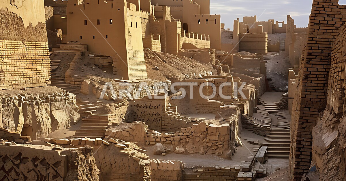 Ancient architecture in the national historical tourist areas, Diriyah ...