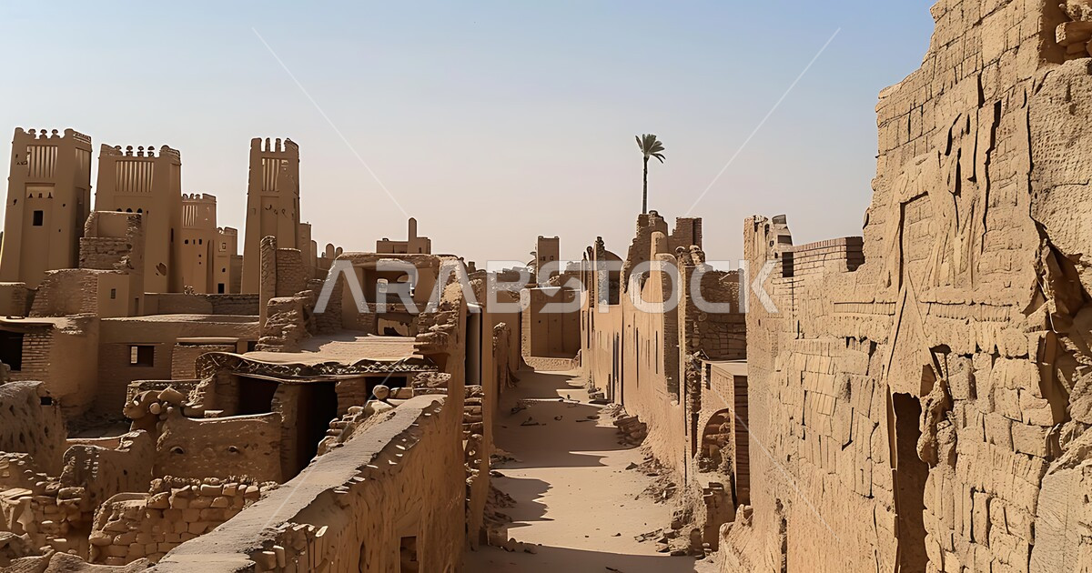 Ancient architecture in the national historical tourist areas, Diriyah ...