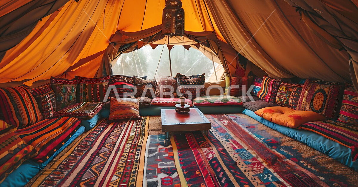 Youth camping and desert session, camping in natural areas in the ...