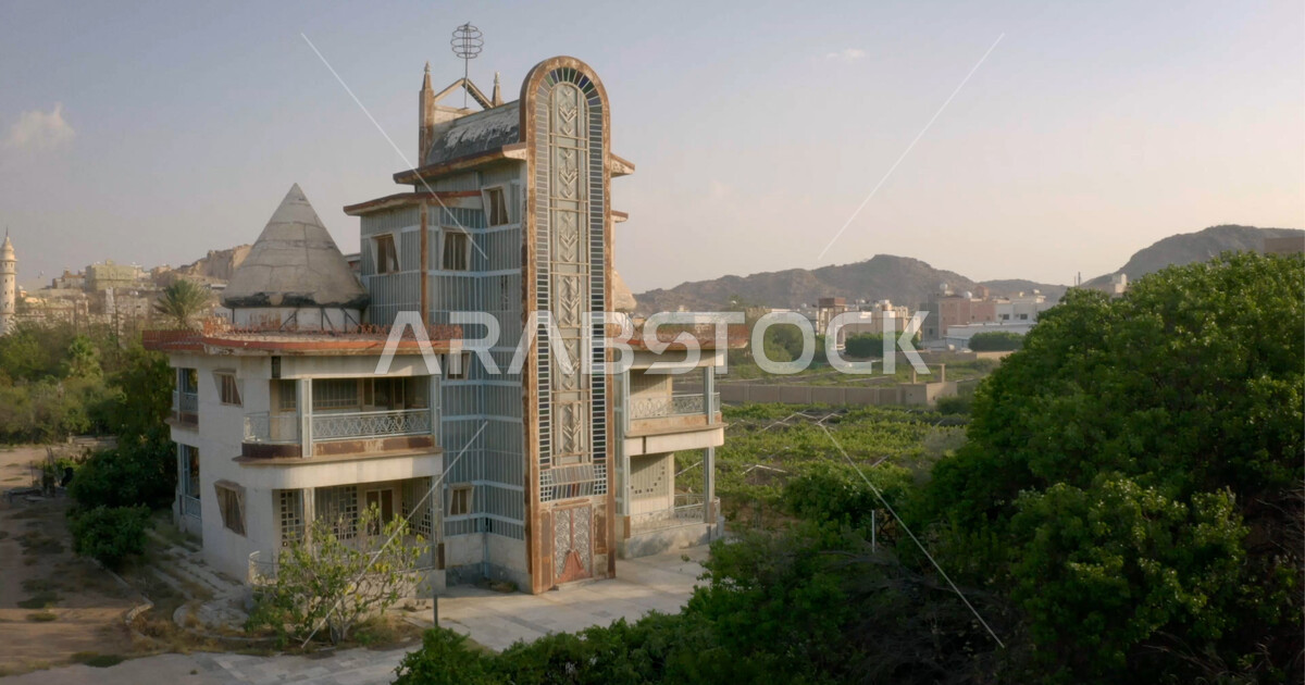 الفن الهندسي المعماري في البناء, لقصر الحديدي في مدينة الطائف, المملكة ...