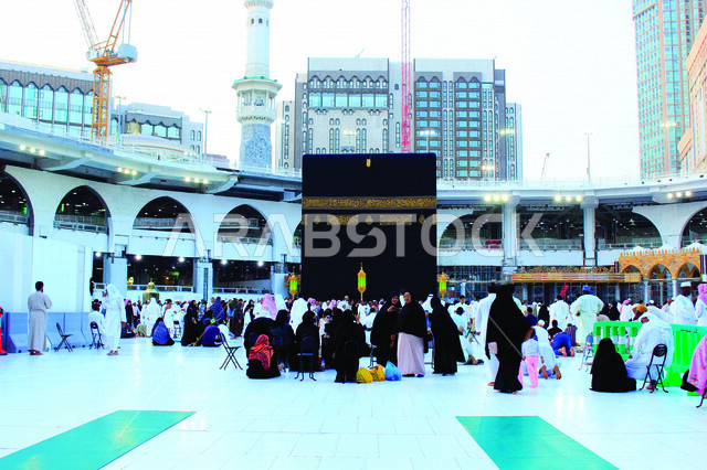 A picture from inside the Kaaba (the Qibla of Muslims) in Makkah Al ...