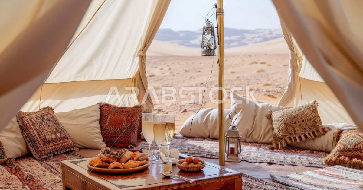 Traditional Arab councils, youth desert gathering and outing, the ...