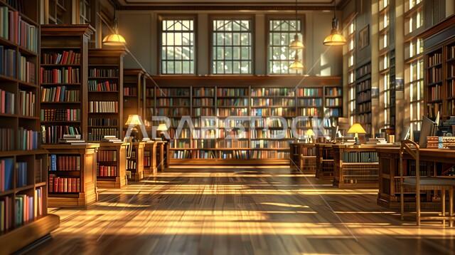 Quiet places for reading, wooden shelves filled with books, stories and ...