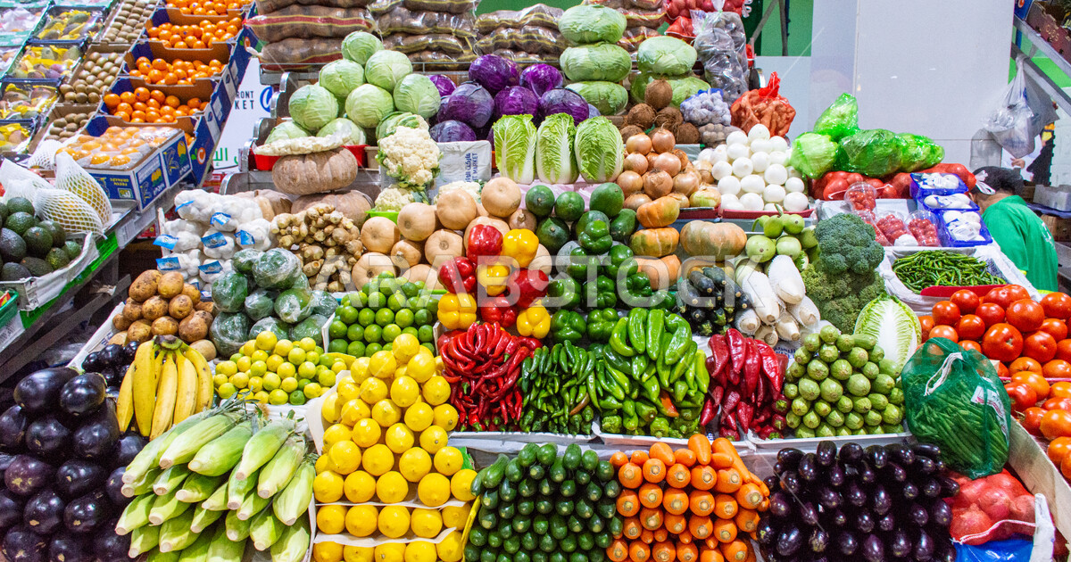 Vegetable and fruit market in Deira area of Dubai, UAE, national ...