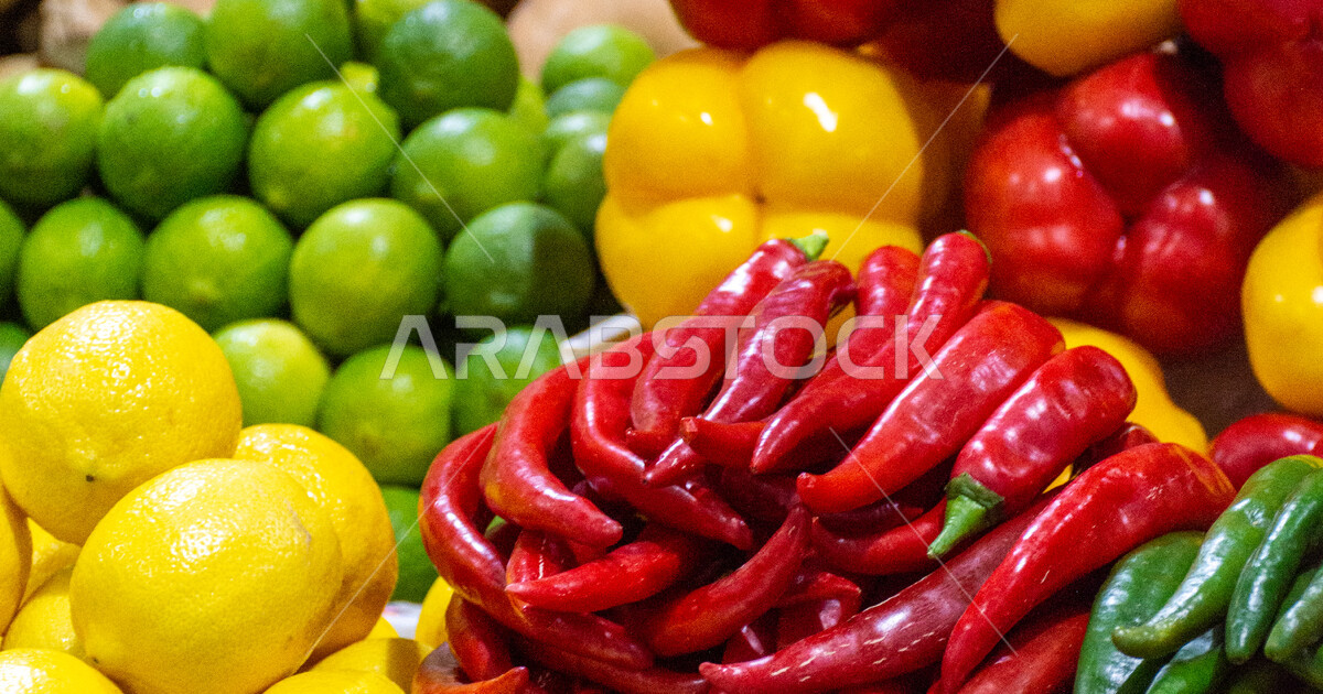 Vegetable and fruit market in Deira area of Dubai, UAE, national ...