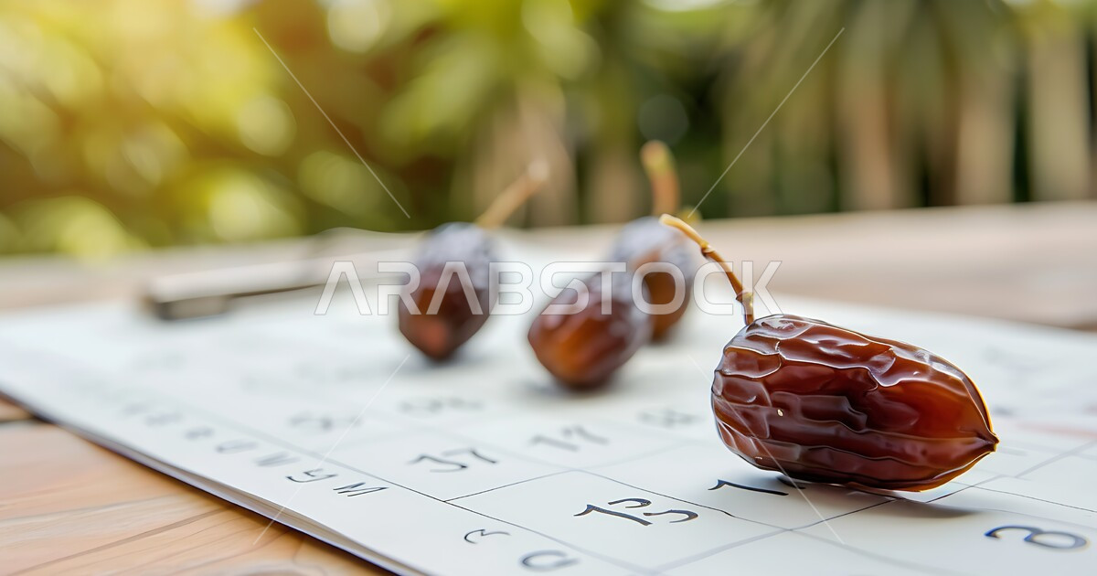 Different types of delicious, healthy dates, harvesting palm trees on ...